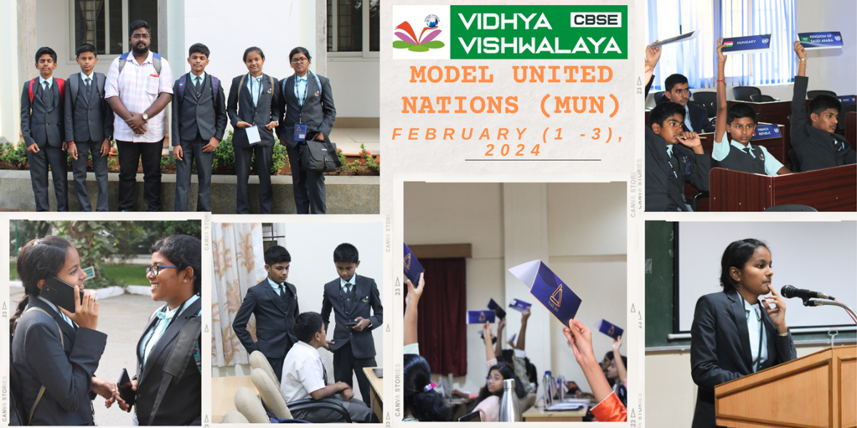 MUN 2024 - VIDHYA VISHWALAYA Global School of Secondary Education CBSE